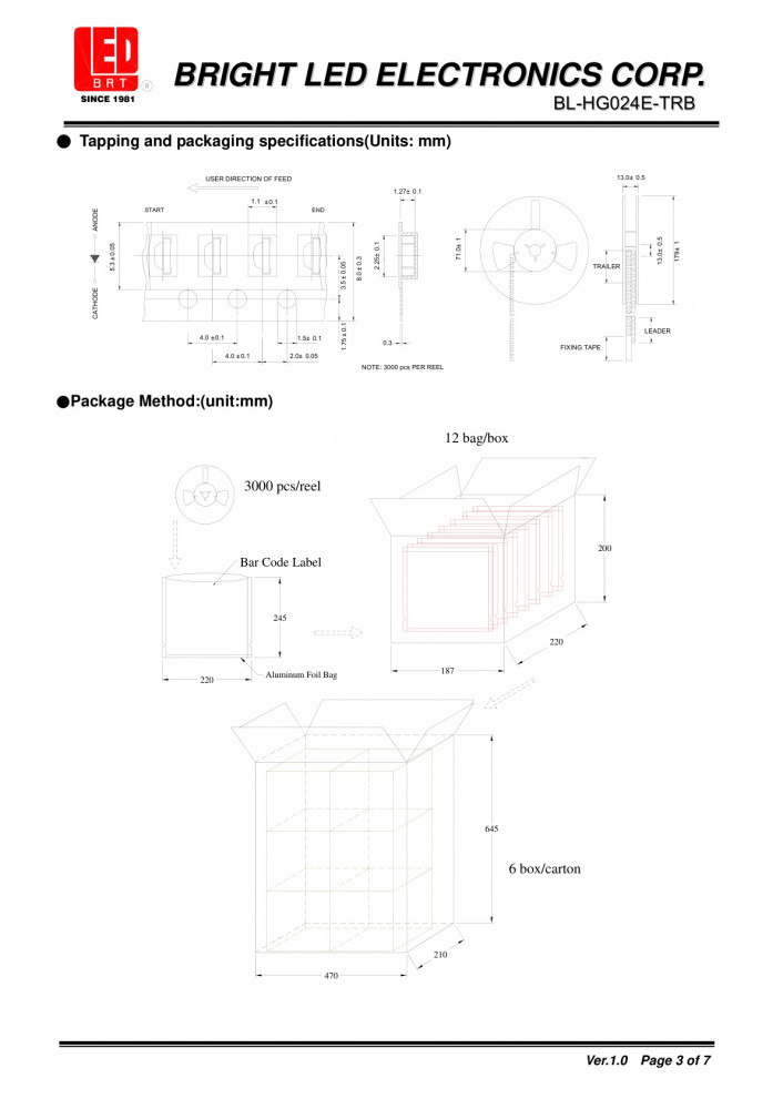BL-HG024E-TRB datasheet page 3