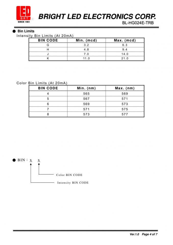 BL-HG024E-TRB datasheet page 4