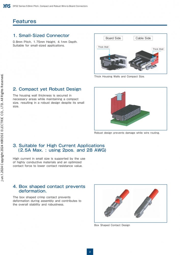 HRS DF52 datasheet page 2