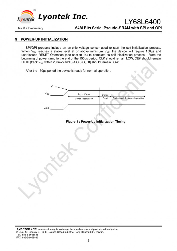 LY68L6400SLIT datasheet page 7