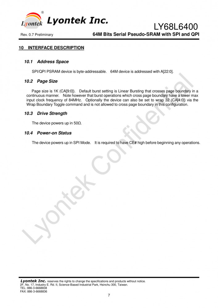 LY68L6400SLIT datasheet page 8