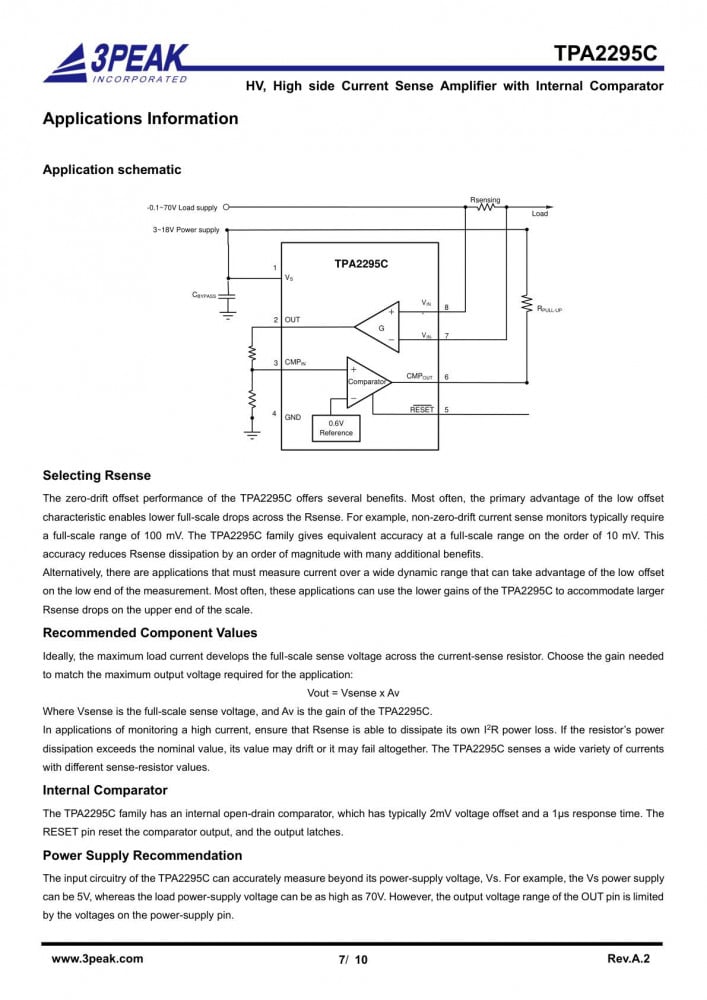 TPA2295C datasheet page 7