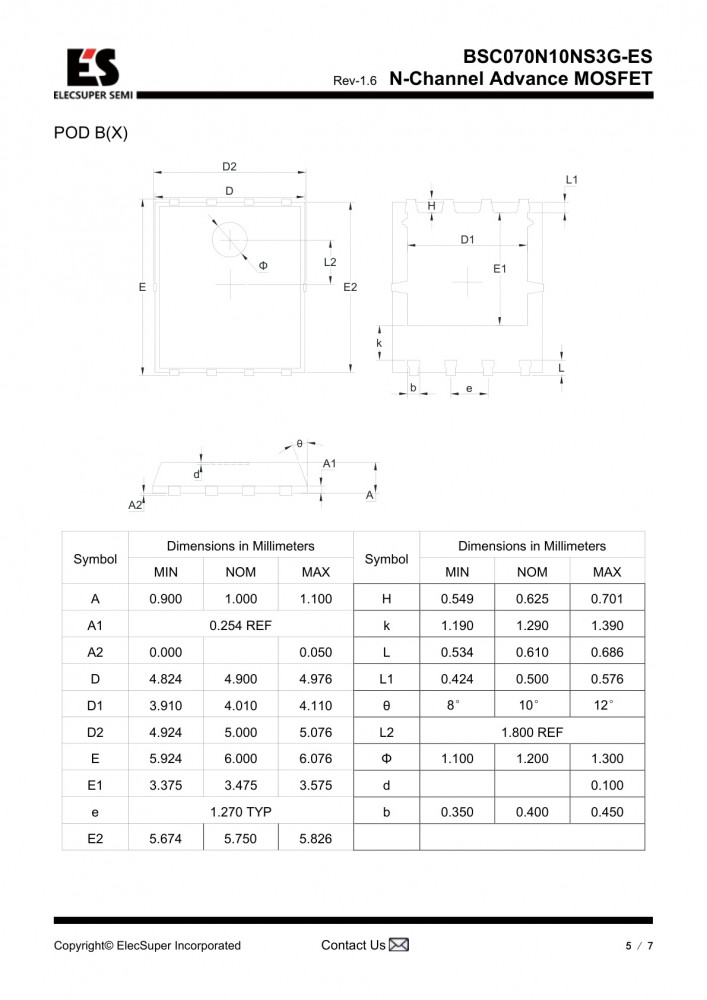BSC070N10NS3G-ES datasheet page 5