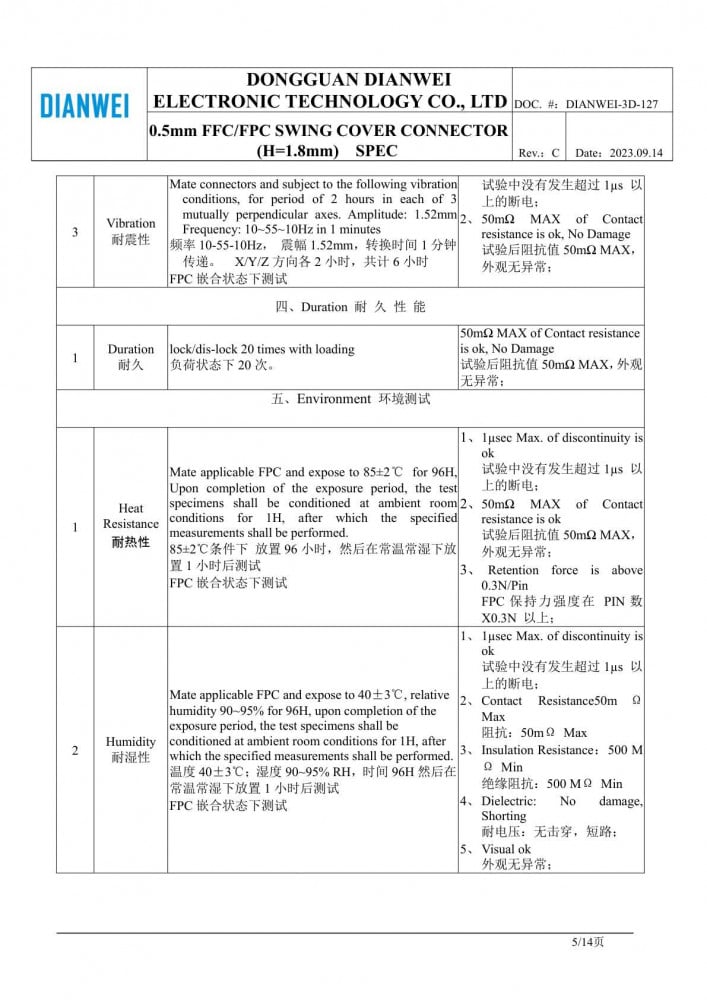 DIANWEI 8.15A0.008200 specification page 8