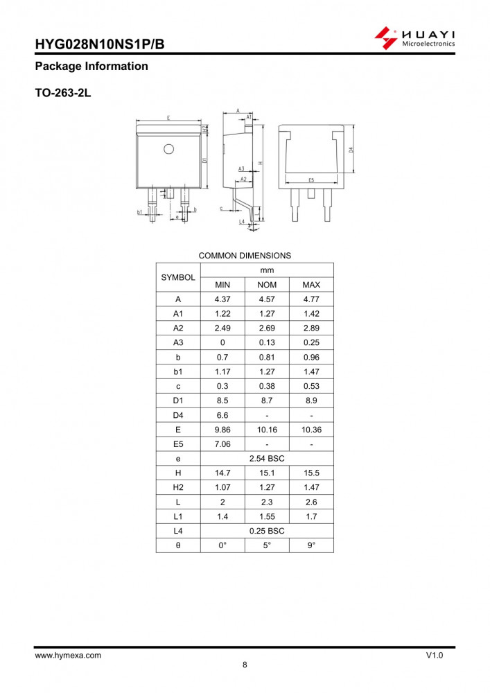 HYG028N10NS1B datasheet page 8