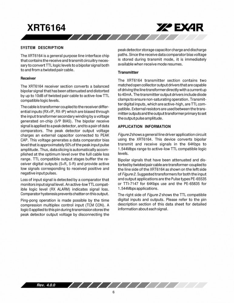 XRT6164CD-F datasheet page 6