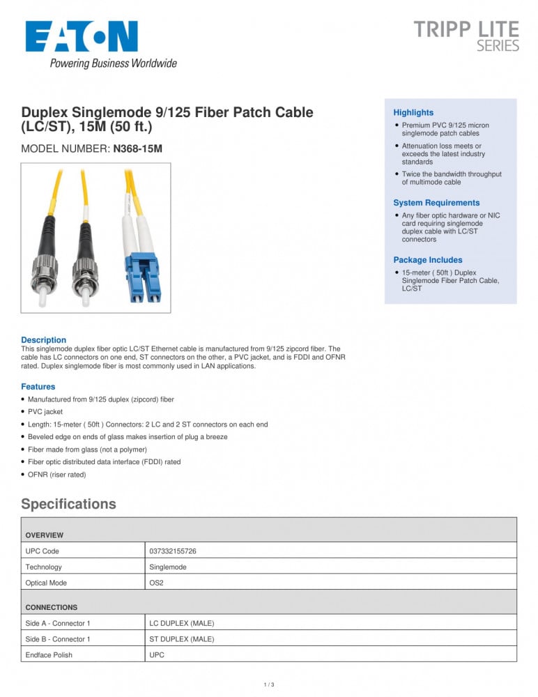 N368-15M technical document page 1