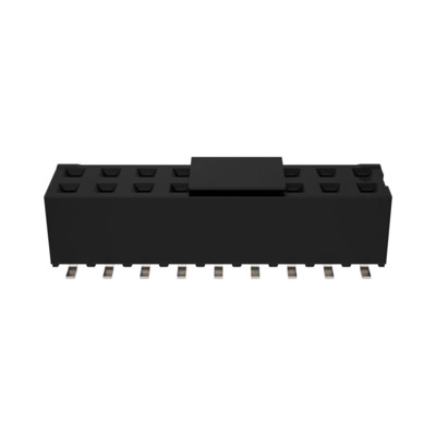 Milli-Grid Vertical Receptacle, 2.00mm Pitch, Dual Row, Surface Mount, Top/Bottom Entry, with Cap, Tube, 0.75µm Gold (Au) Plating, 18 Circuits, Lead-Free for sale