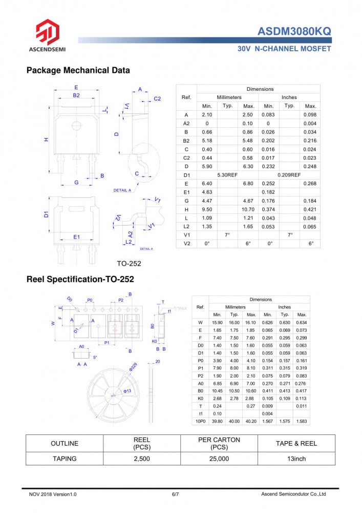 ASDM3080KQ-R datasheet page 6
