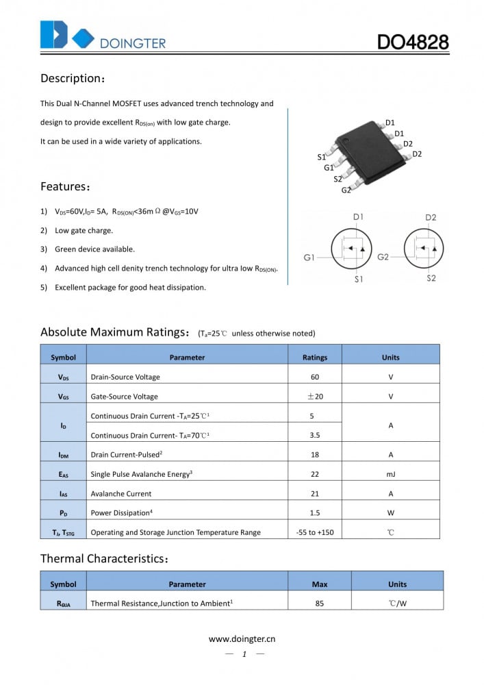 DO4828 datasheet page 1