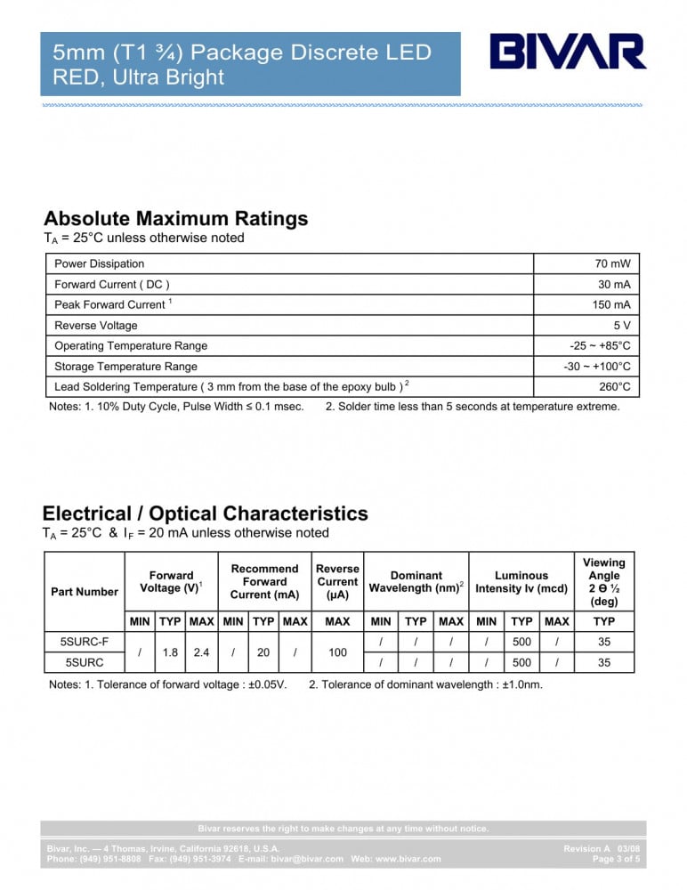 5SURC datasheet page 3