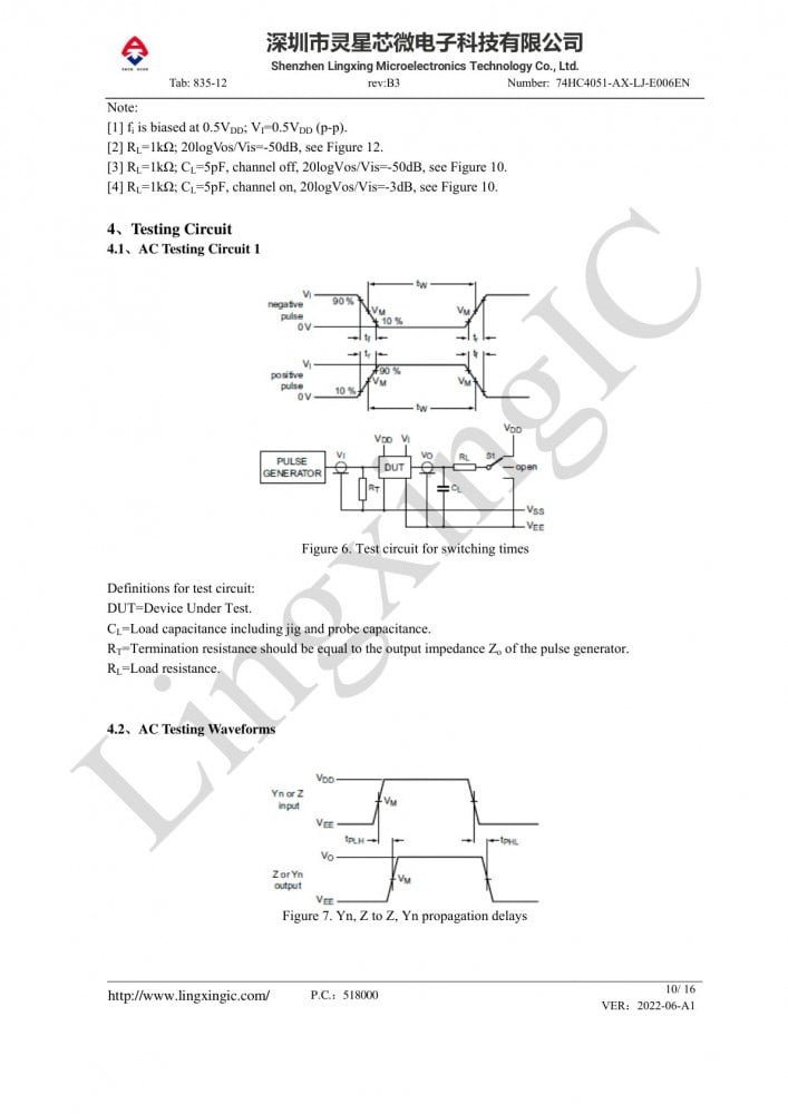 SN74HC4051DR(LX) datasheet page 10