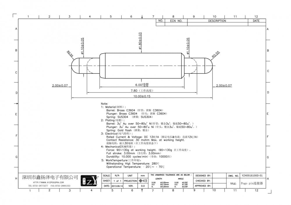 YZ40918100D-01 packaging page 3