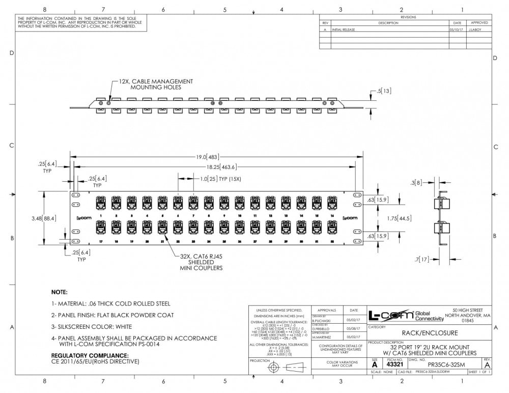 PR35C6-32SM technical document preview