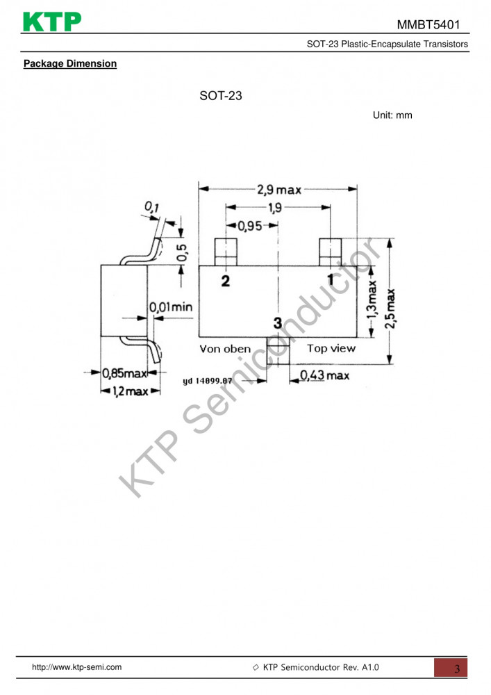 MMBT5401 datasheet page 3