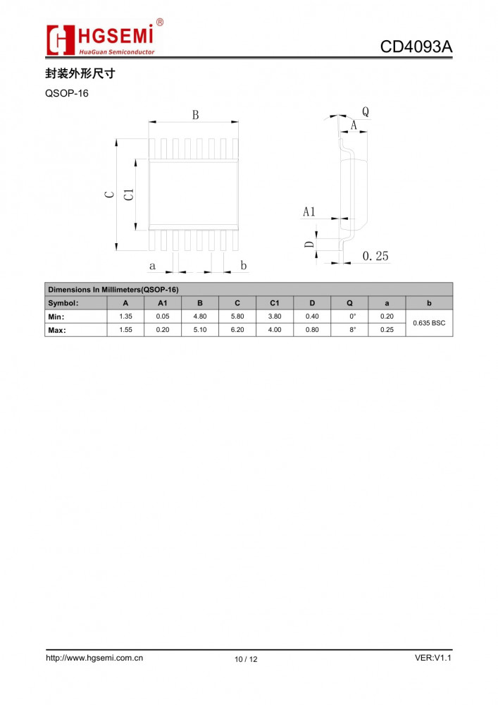 CD4093AMS/TR datasheet page 10
