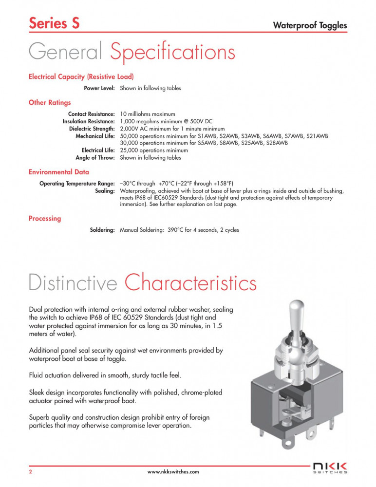 NKK S6AWB technical document, page 2