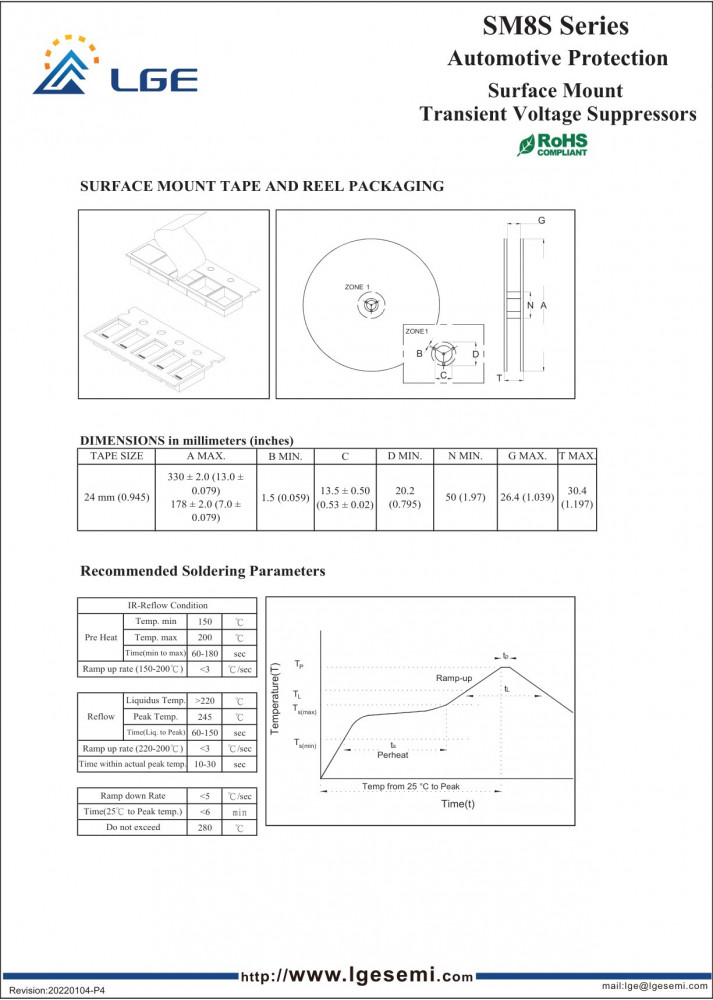 LGE SM8S33CA datasheet page 4