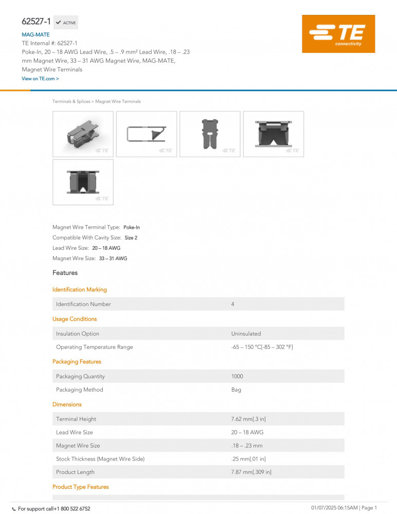 62527-1 technical document page 1
