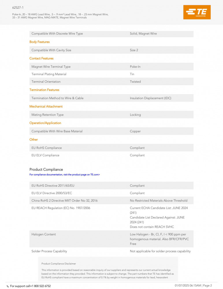 62527-1 technical document page 2