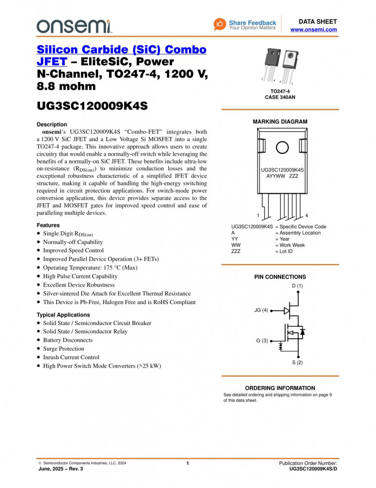 UG3SC120009K4S datasheet page 1
