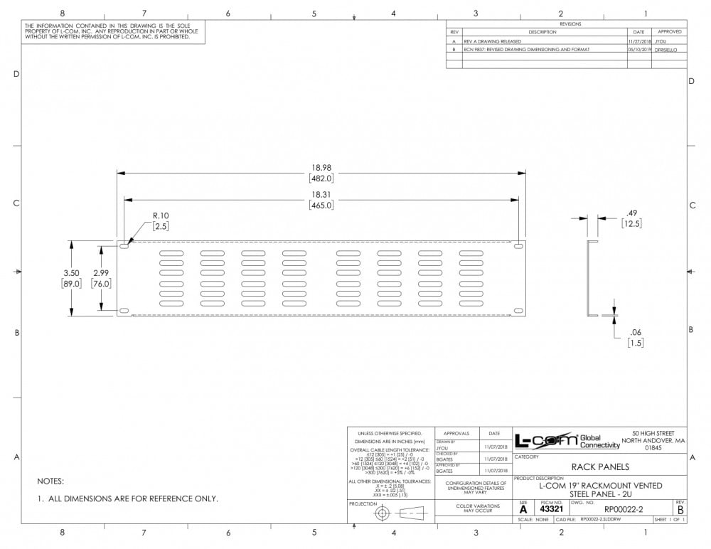 RP00022-2 technical drawing page