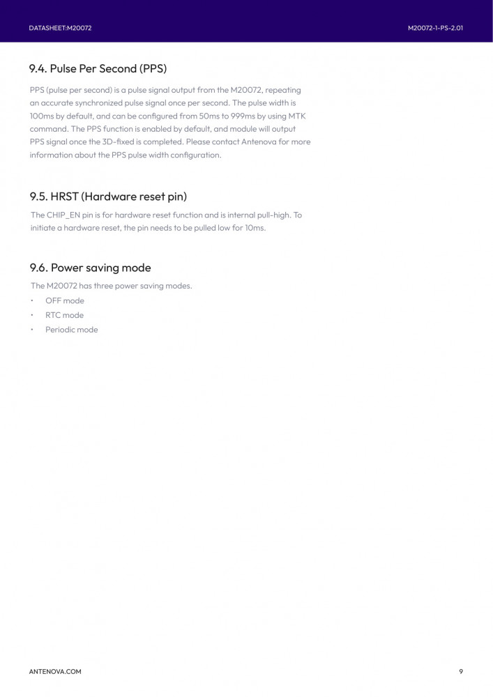 M20072 datasheet page 9