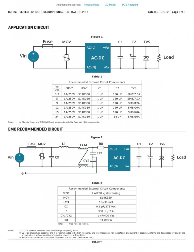 PSK-S5B datasheet page 7