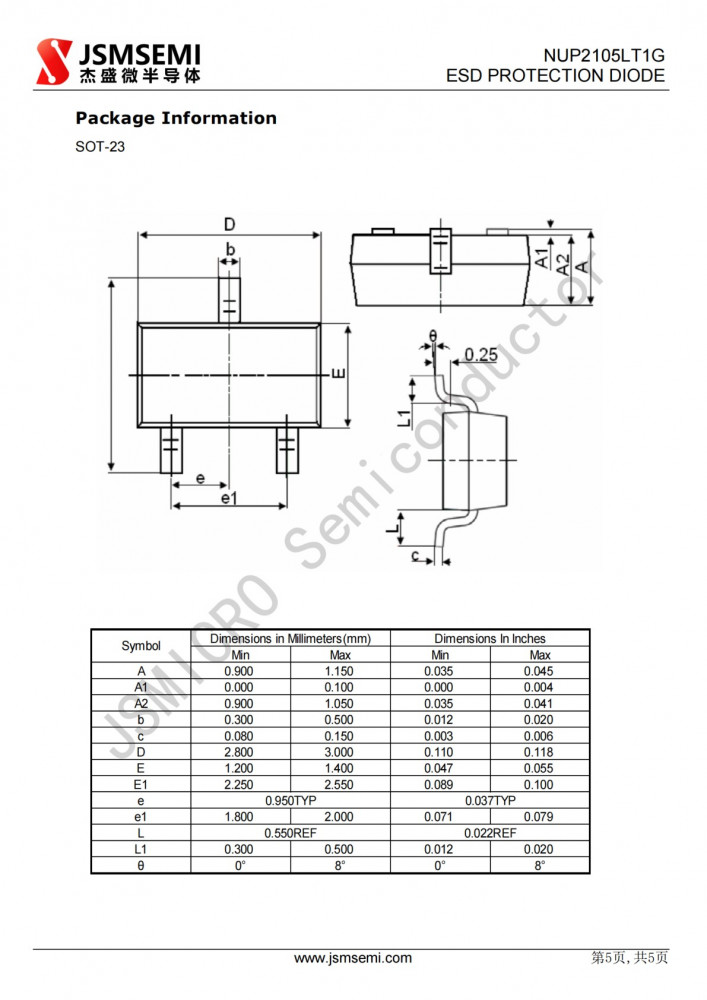 NUP2105LT1G-JSM datasheet page 5
