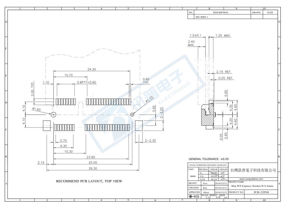 PCIE-52P56H technical document page 3