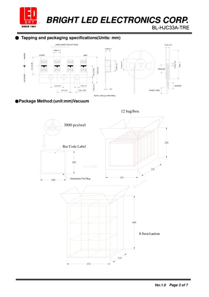 BL-HJC33A-TRE technical document page 3