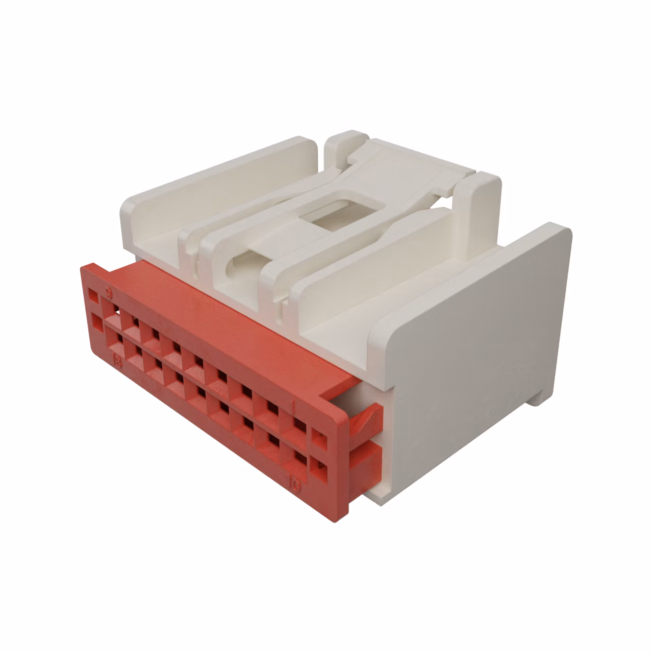 2.54mm Pitch, 0.64mm Width H-DAC 64 High Density Automotive Connectors, Dual Row, Female Harness Assembly, 18 Circuits, Polarization Option 3, Natural for sale