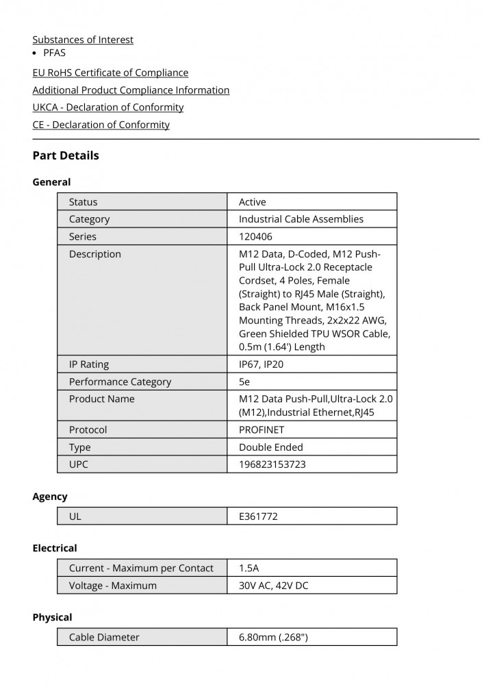 MOLEX 1204061041 wiring diagram and drawing page 2