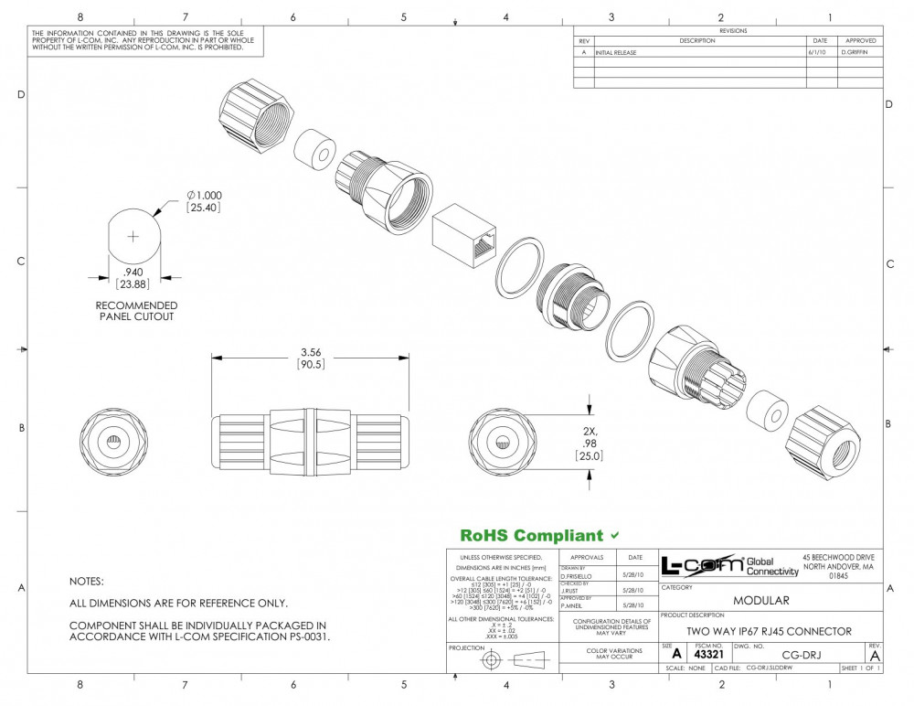 L-com CG-DRJ product documentation image