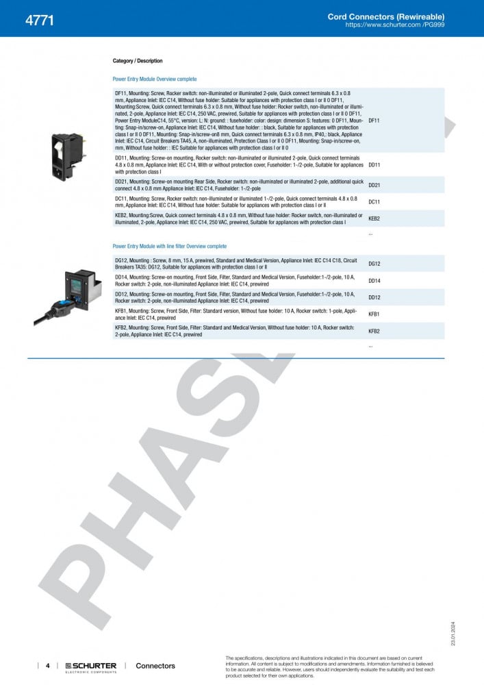 SCHURTER 4771.0210 datasheet page 4