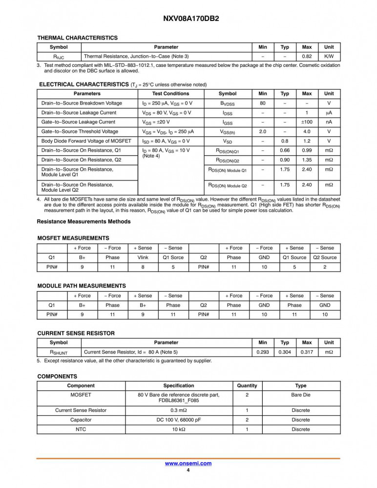 NXV08A170DB2 datasheet page 4