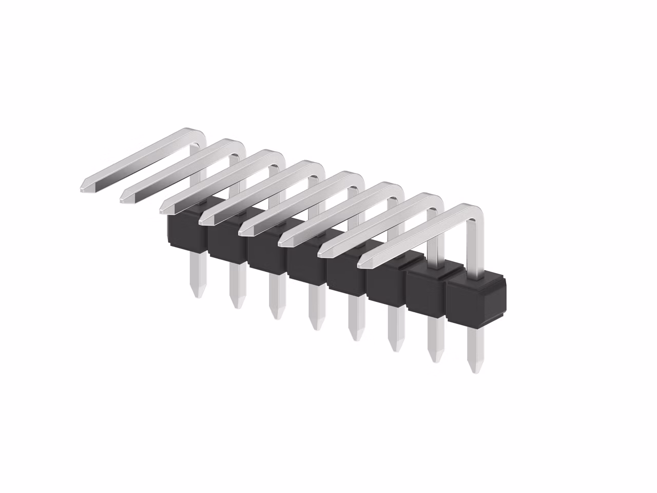 KK 254 Breakaway Header, Right-Angle, 8 Circuits, Tin (Sn) Plating, Mating Pin Length 10.29mm, Bag for sale