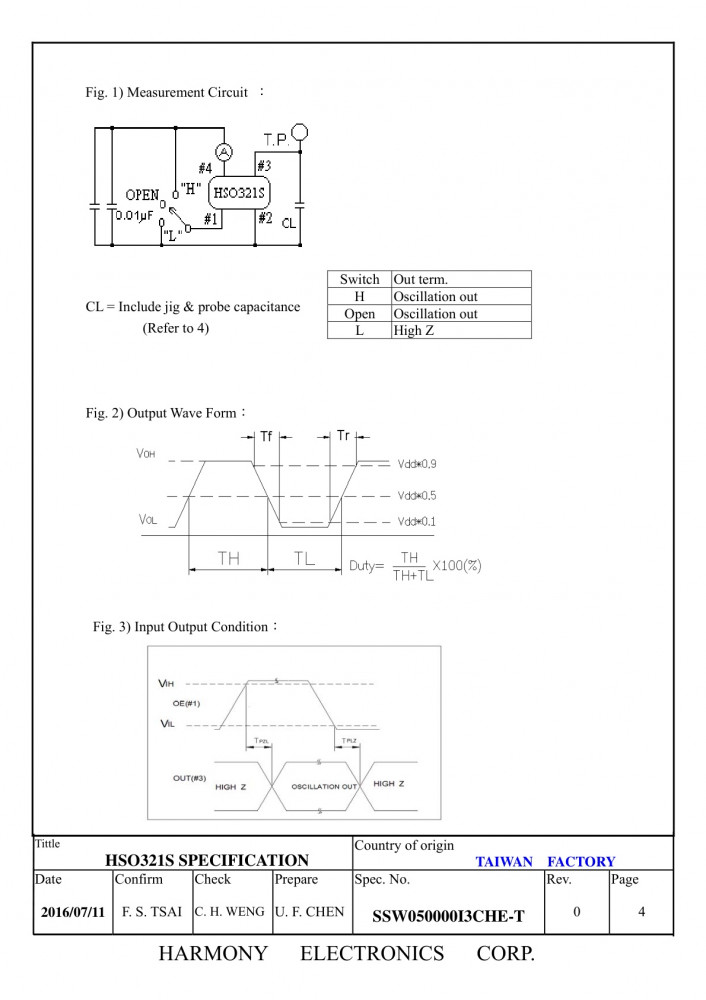 SSW050000I3CHE-T specification page 4