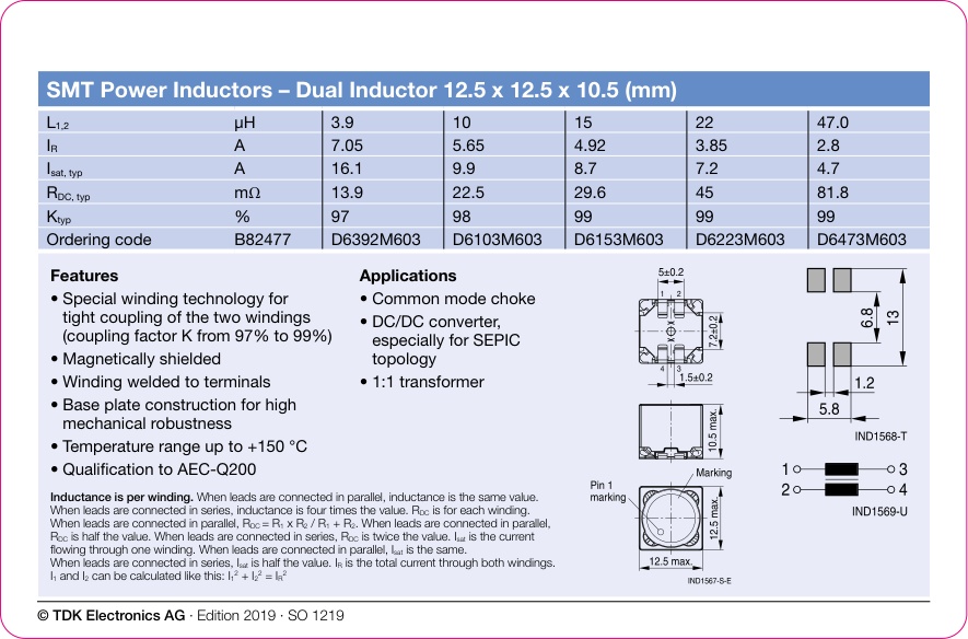 B82477 family technical document page 2