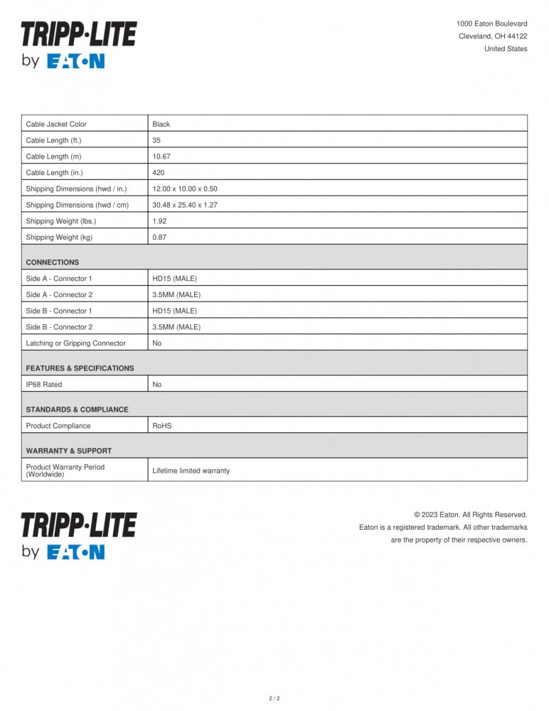 P504-035 technical document page 2