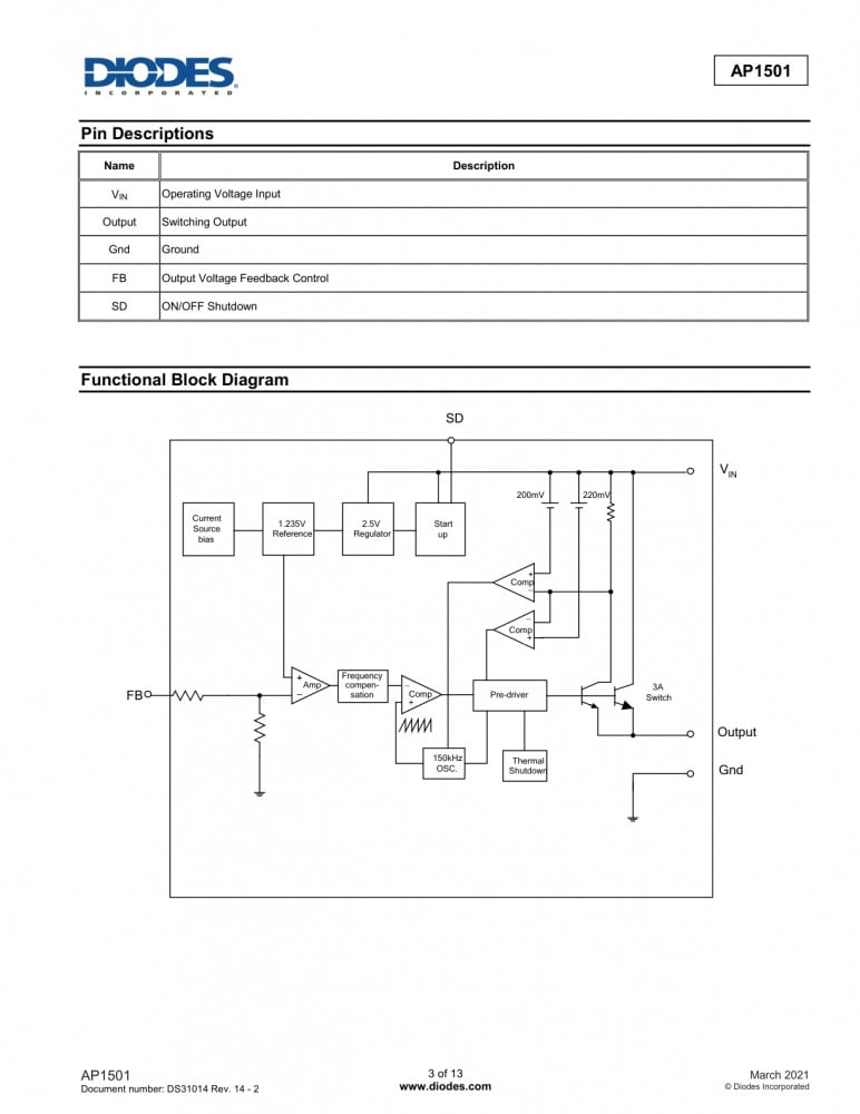 AP1501 datasheet page 3