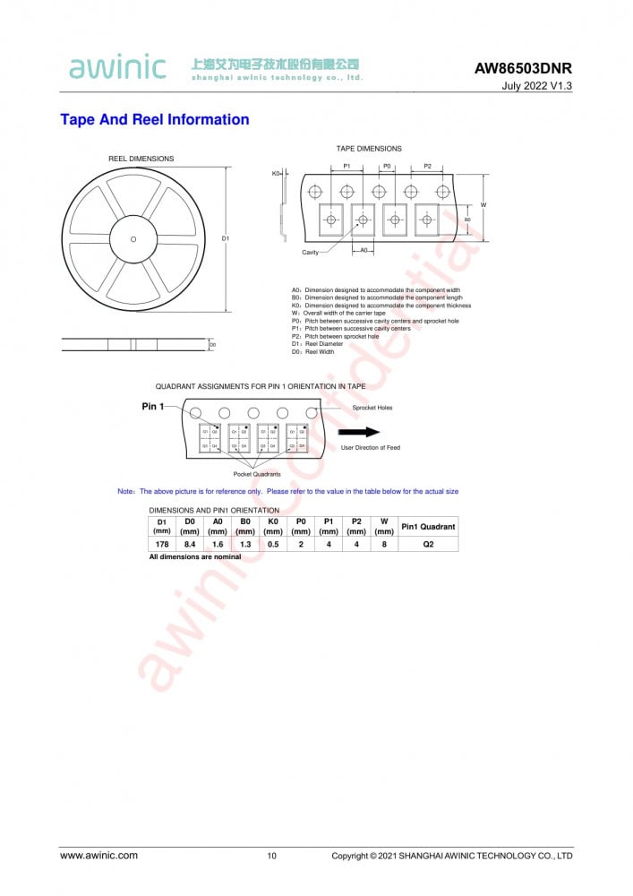AW86503DNR datasheet page 10