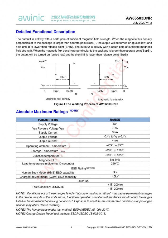 AW86503DNR datasheet page 4
