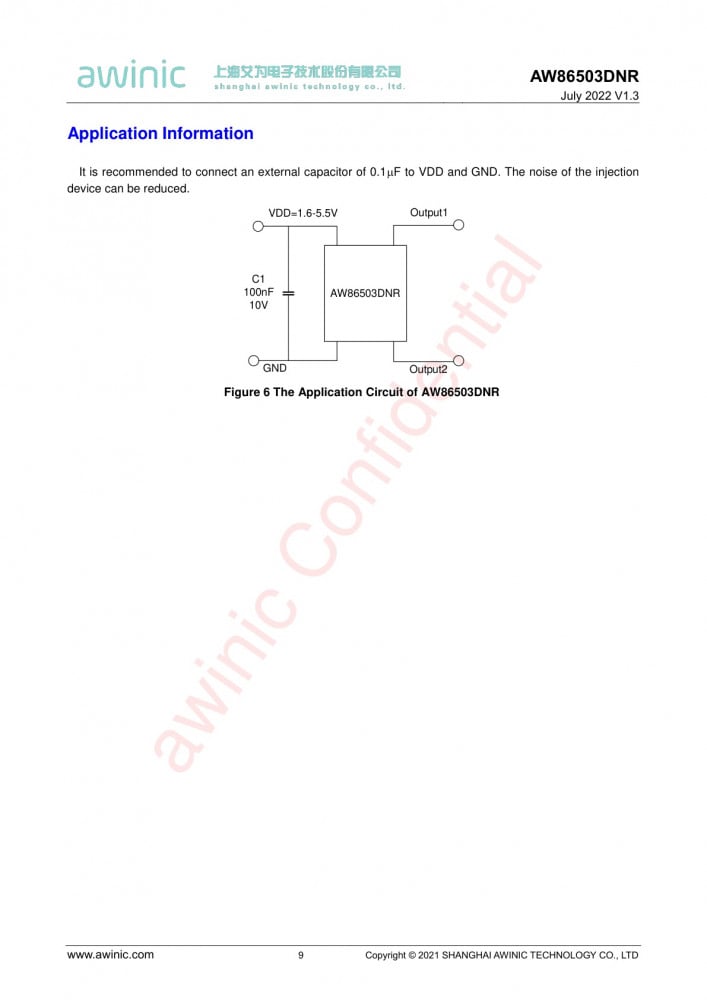 AW86503DNR datasheet page 9