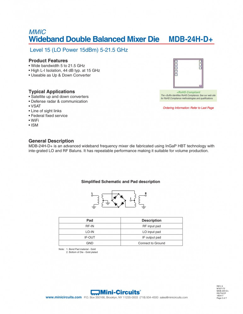 MDB-24H-DG+ datasheet page 2