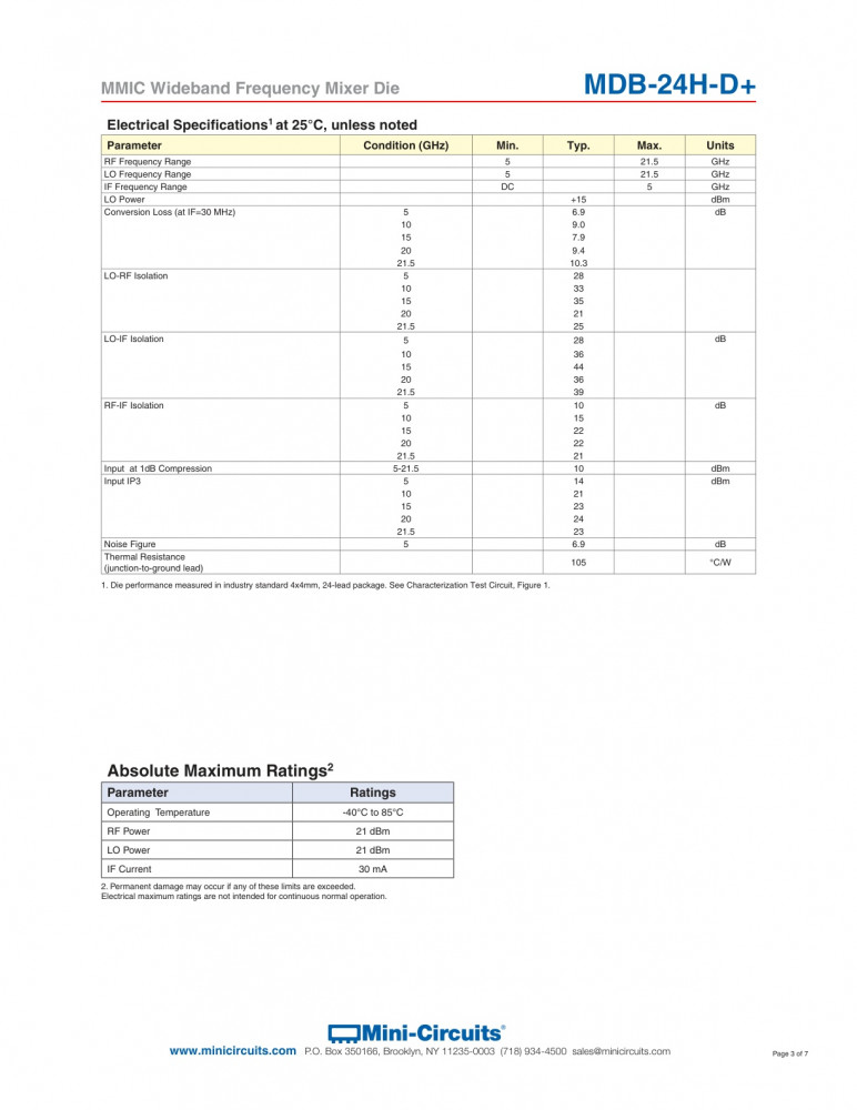 MDB-24H-DG+ datasheet page 3