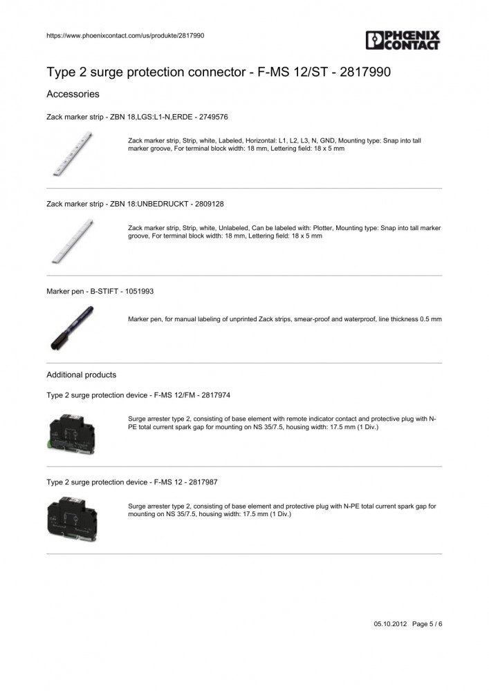 Phoenix Contact 2817990 product document page 5