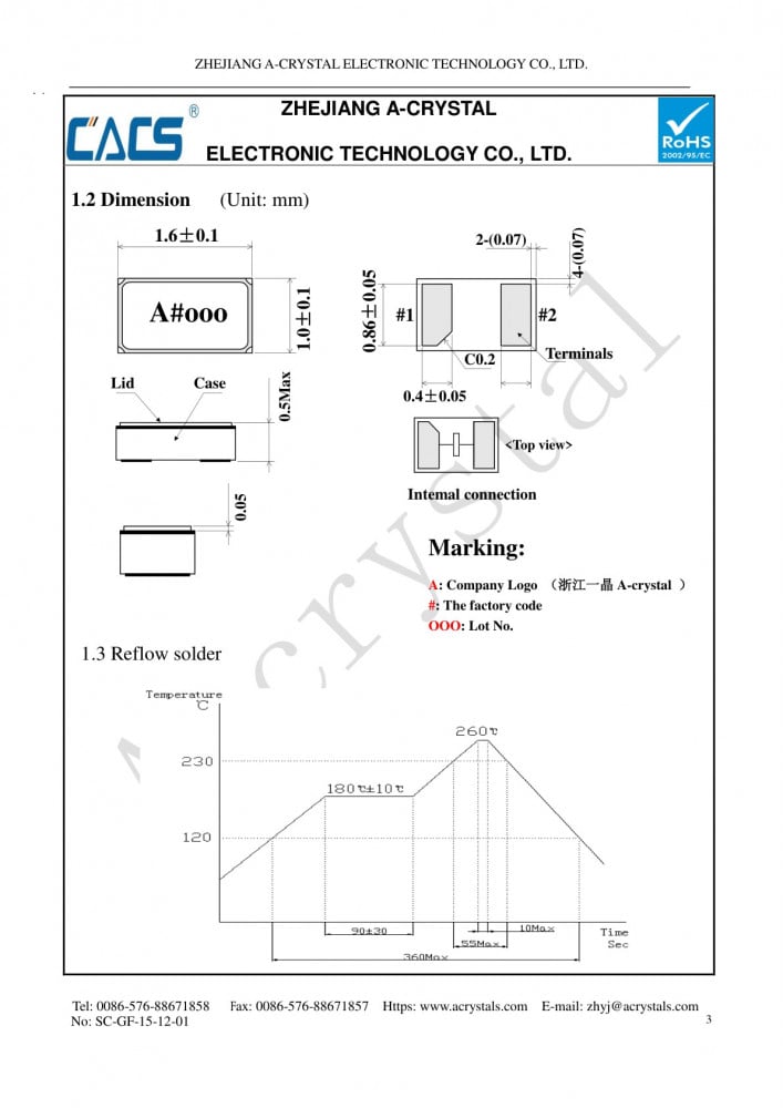 AS13276812503T6 datasheet page 3