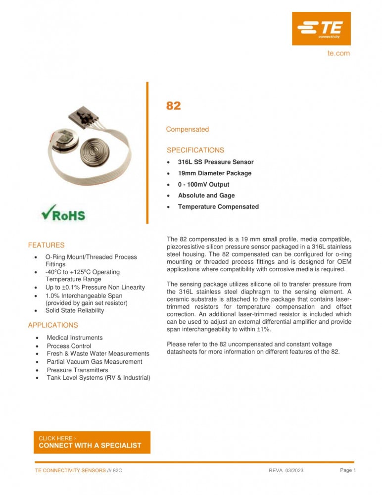 82-050G-RT datasheet page 1