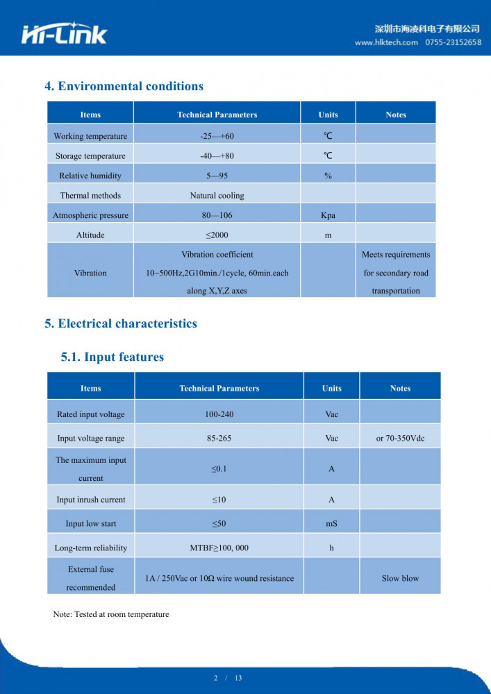 HLK-PM03 datasheet page 4